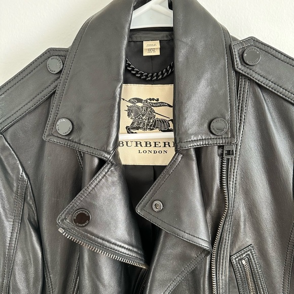 Burberry | Jackets & Coats | Burberry Leather Jacket | Poshmark